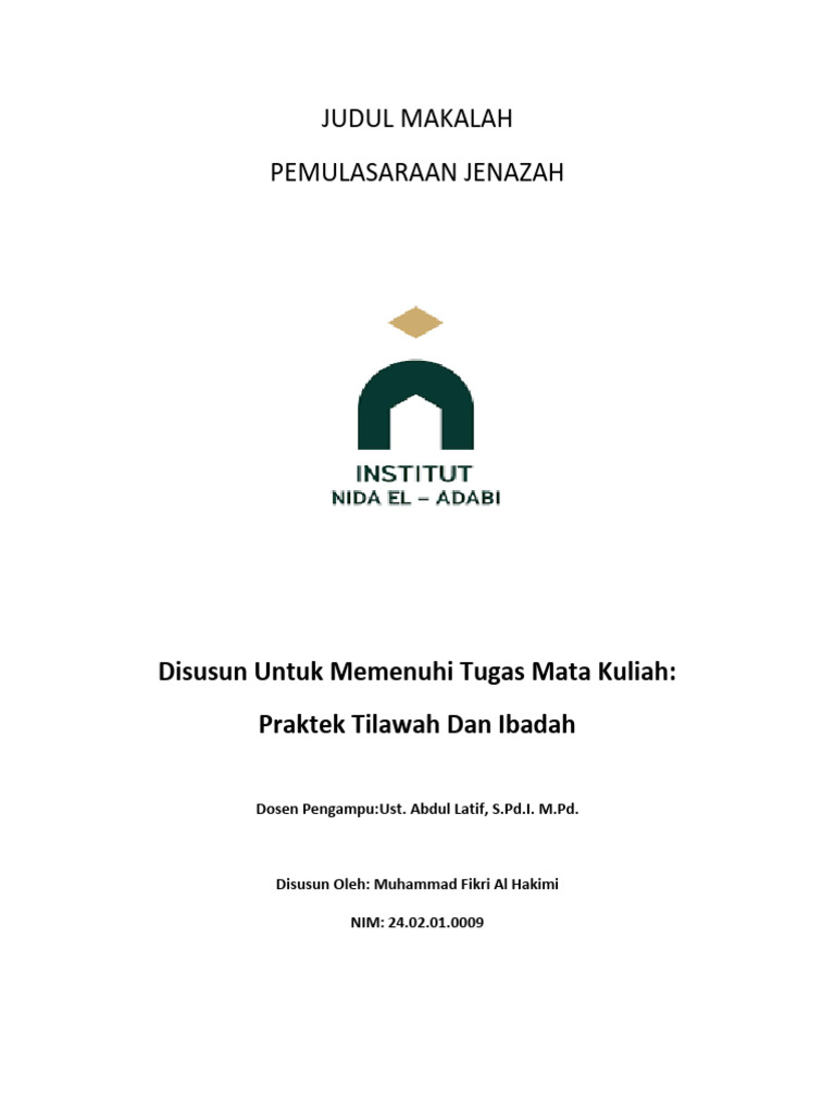Makalah Praktek Tilawah Dan Ibadah | PDF