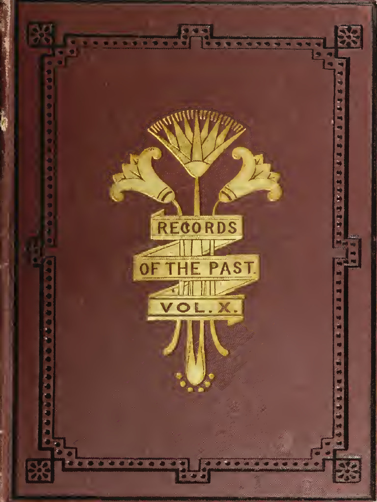 Records of The Past Vol X | PDF | Horus | Ancient Egypt
