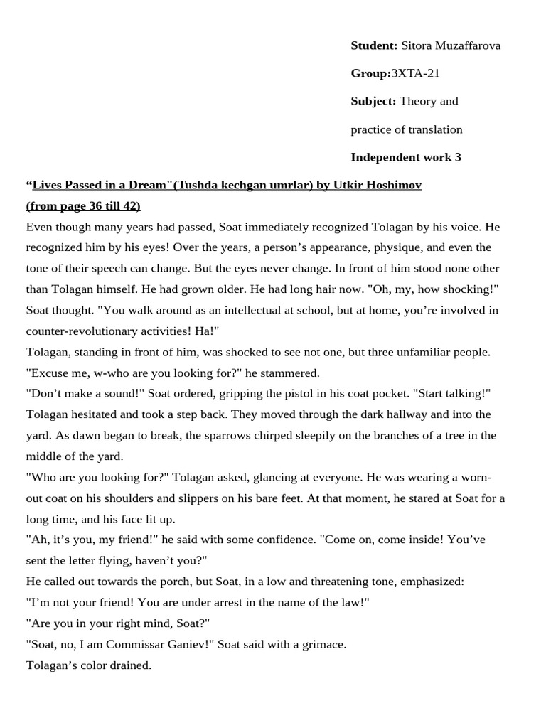 Independent Work 3 SITORA | PDF