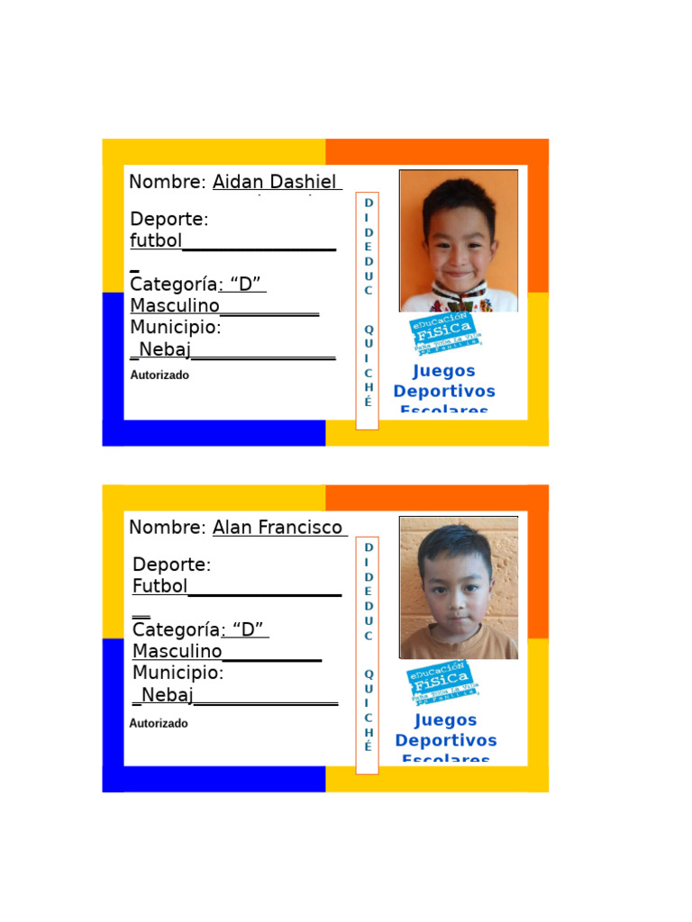 Carnet Escolares 2025 No. 1 | PDF