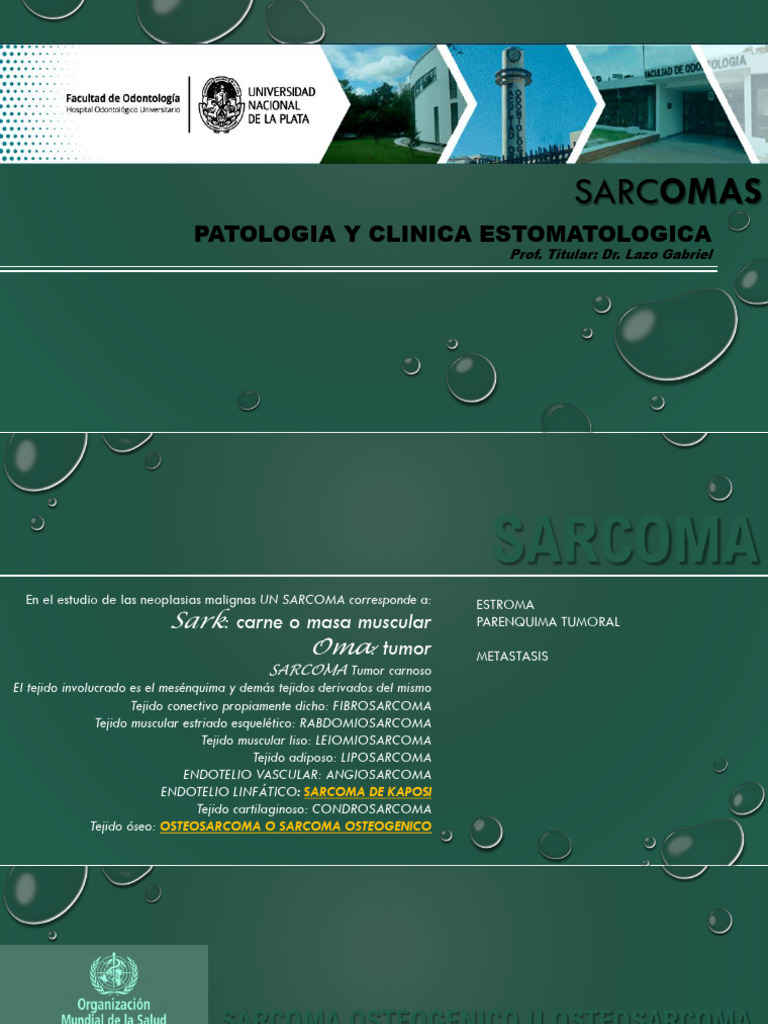 TP 09 Sarcomas | PDF | Sarcoma | Hueso