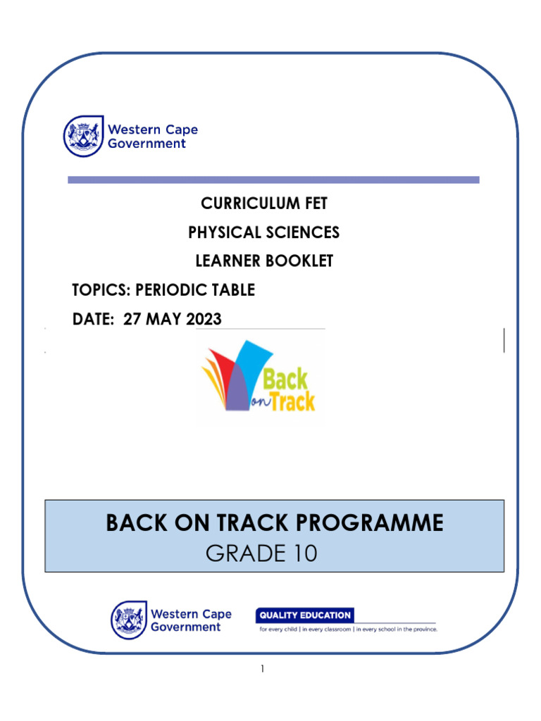 Periodic Table Tutorial - Answer Booklet | PDF | Periodic Table | Sodium