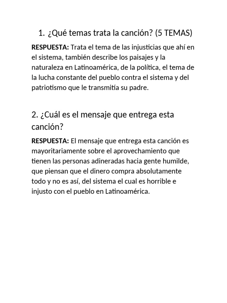 Latinoamerica Calle 13 | PDF