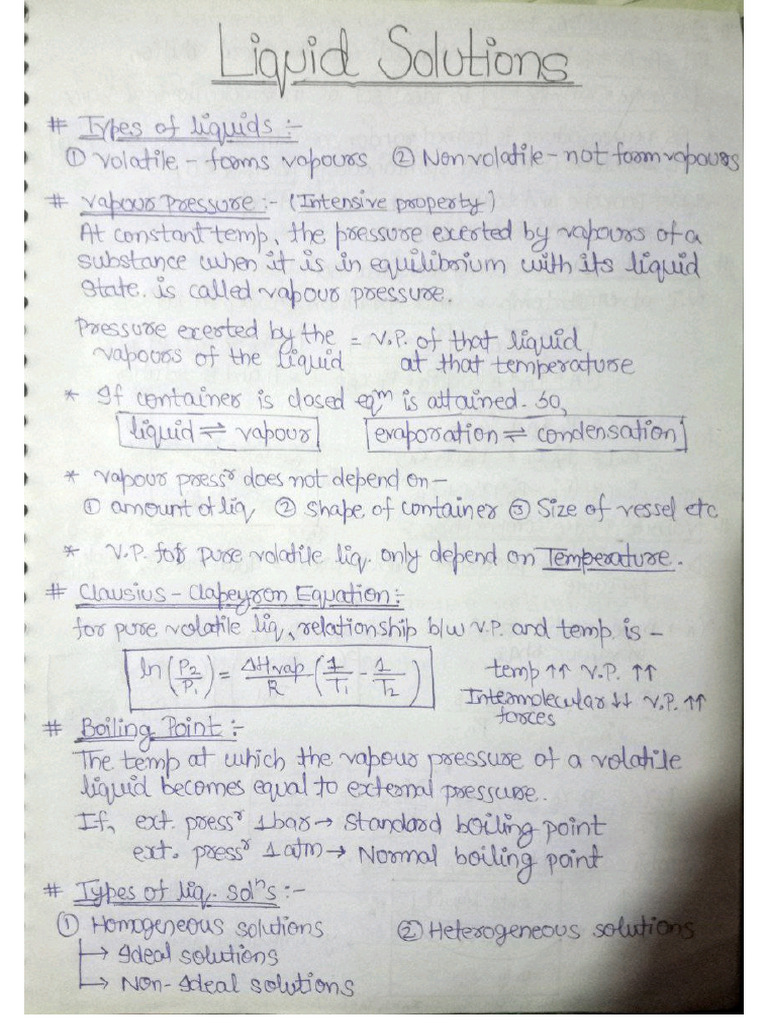 Liquid Solution 0 | PDF