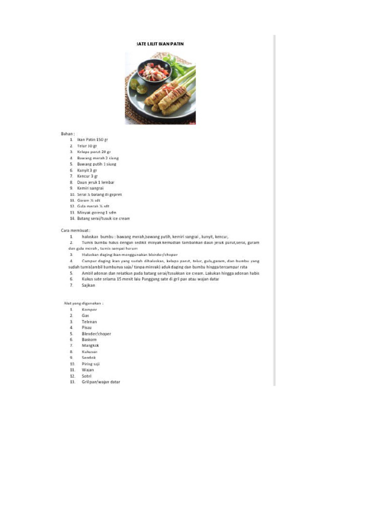 Resep 1 | PDF