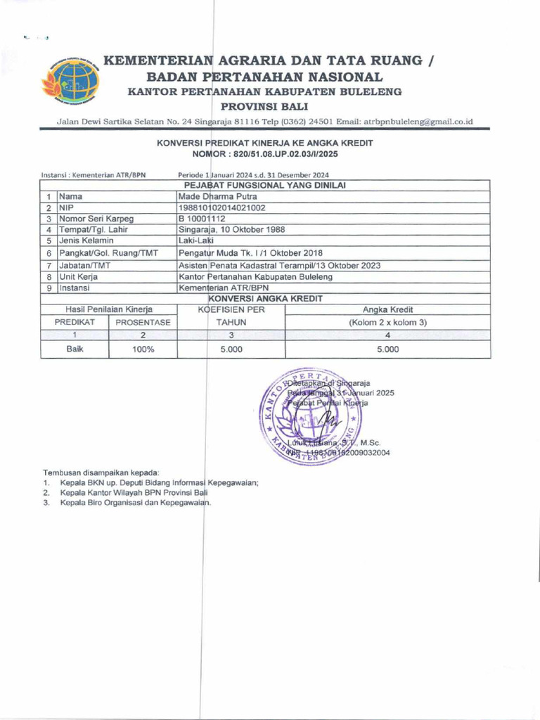 DHARMA PUTRA - KONVERSI PAK | PDF