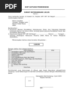 Format Surat Keterangan Lulus SD 2025 | PDF