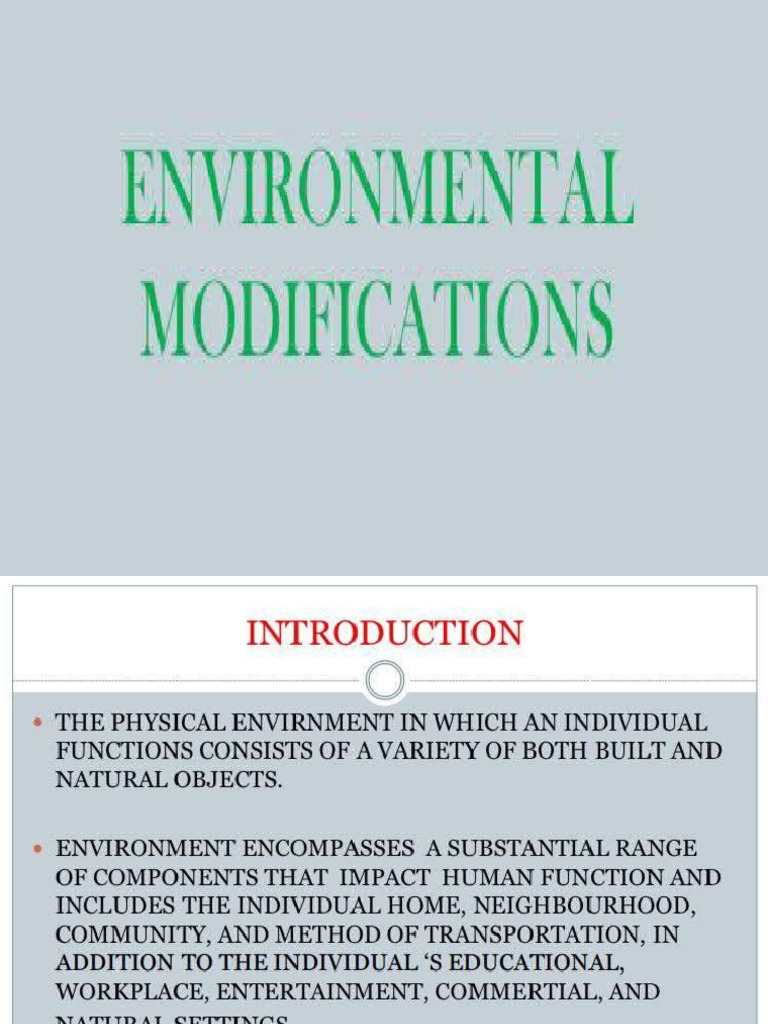 Modification | PDF
