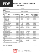IMO FAL Form 5 - Crew List | PDF