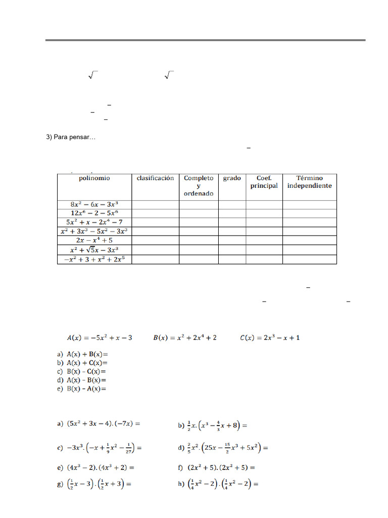 POLINOMIOS (1) | PDF | Polinomio | Análisis numérico