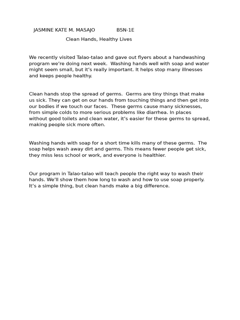 Kate Talao Talao Last Week | PDF