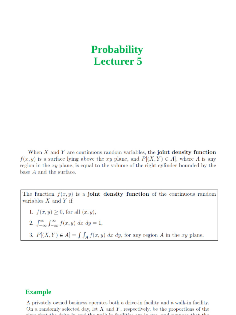 Probability 5 | PDF