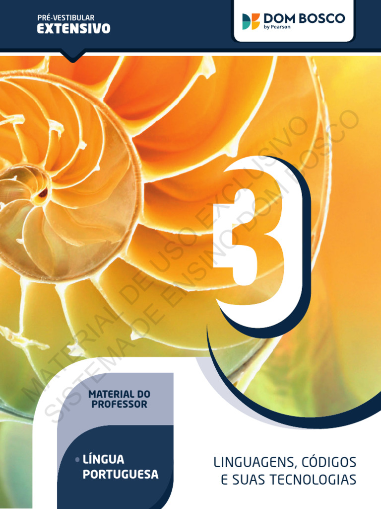 Língua Portuguesa (Vol 3) - Dom Bosco | PDF | Gramática | Linguística