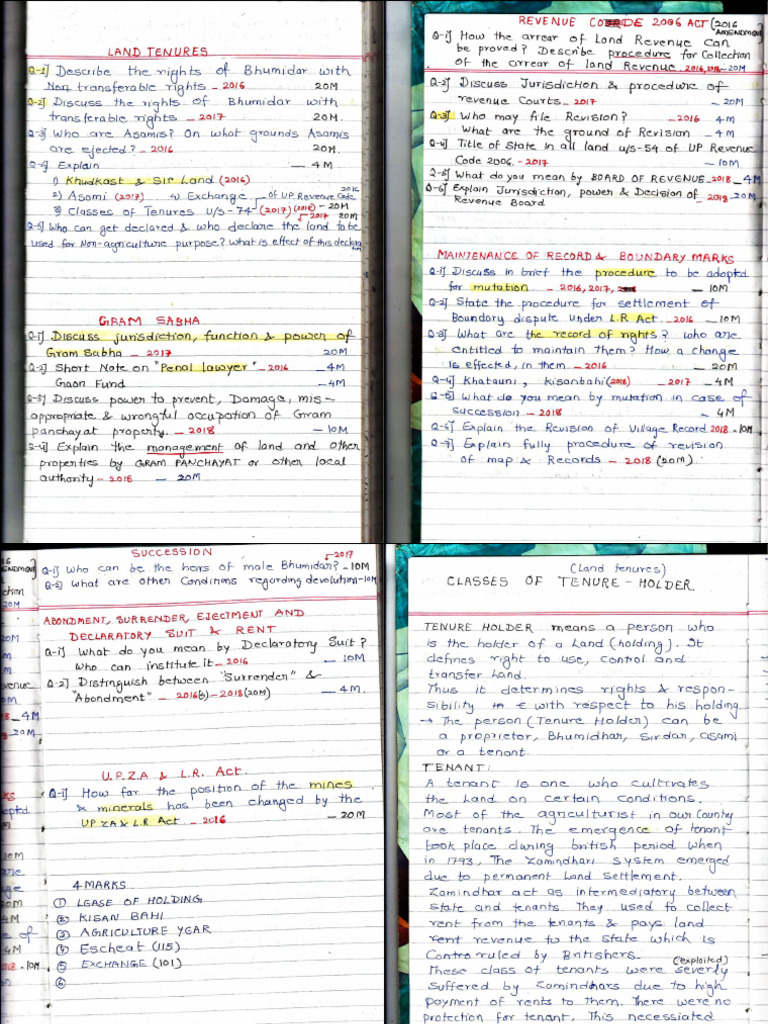 UP Land Law Notes | PDF