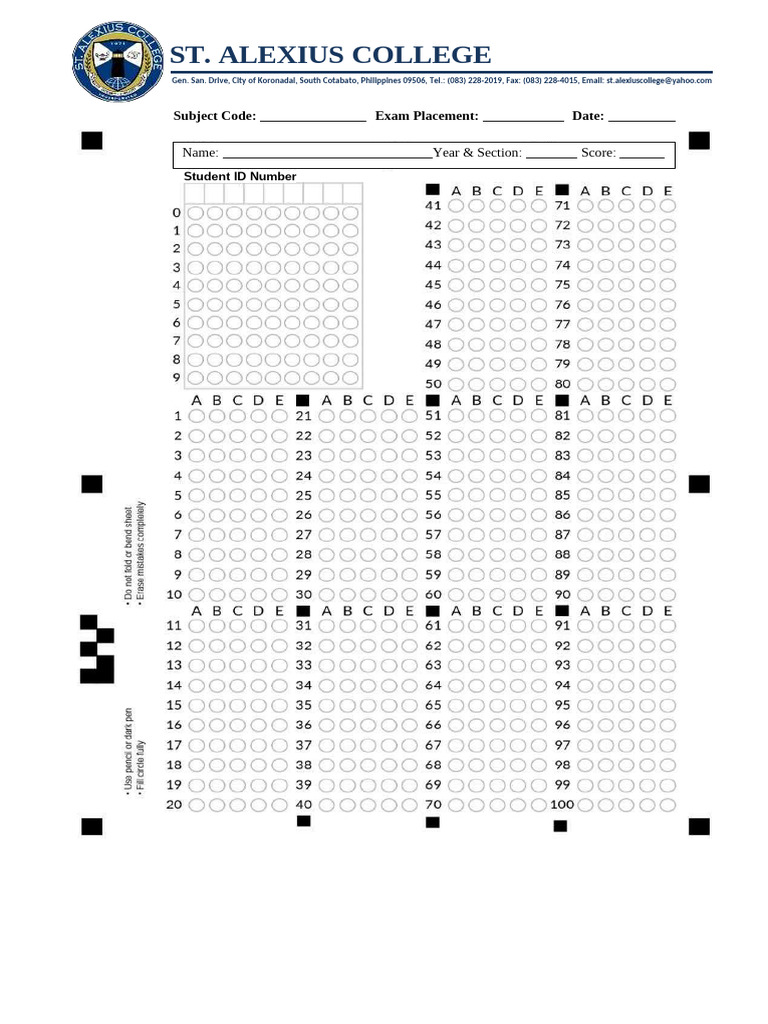 MEDTECH SHADING SHEET Official 1 3 | PDF