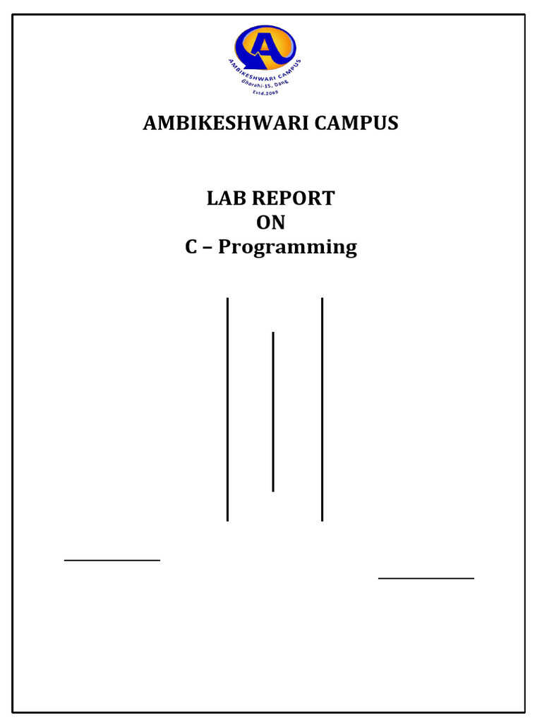 BIM Lab Report Cover Pages | PDF