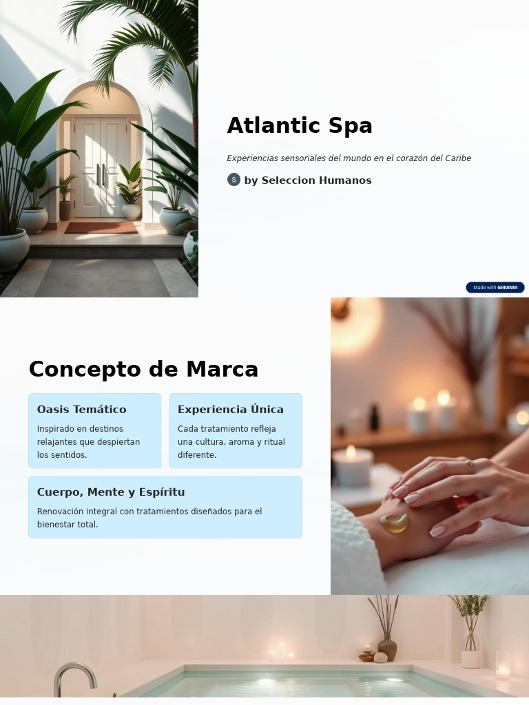Spa Sensorial Caribeño: Bienestar Único | PDF | Turismo | Economias