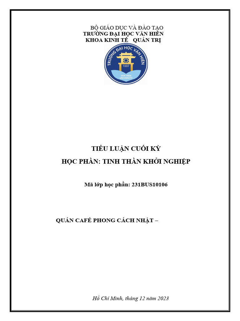 Nhom 7 - ST7 - 231BUS10106 - Tieu Luan Cuoi Ky | PDF