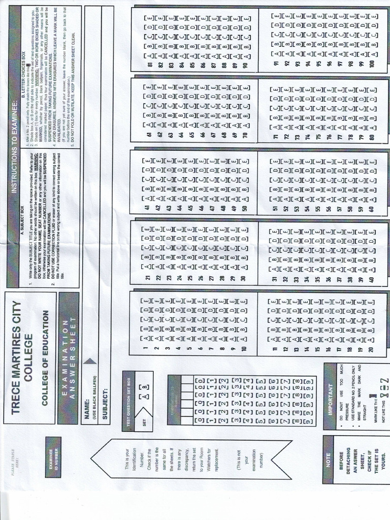 Scantron Scan | PDF