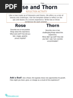 Rose, Thorn & Bud Check-In | PDF