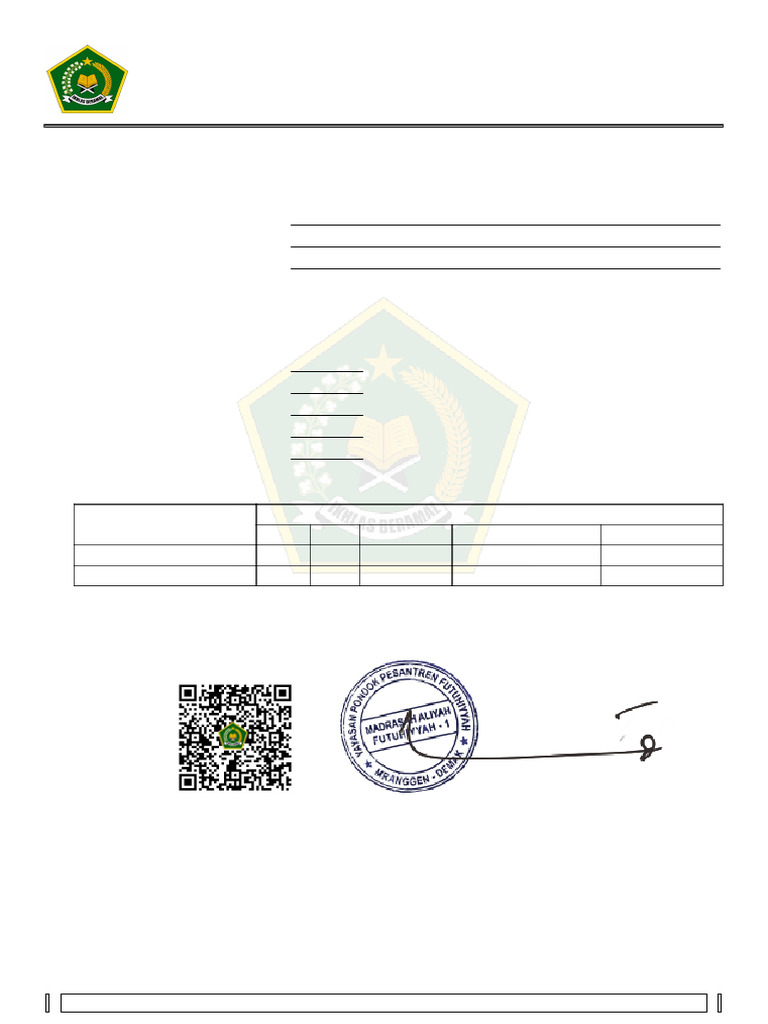 Pengumumam Kelulusan MA Futuhiyyah 1 2025 | PDF