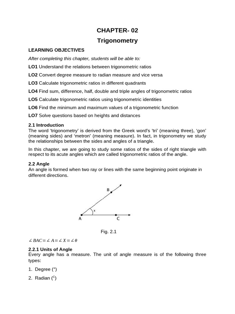 Trigonometry Concepts and Calculations | PDF | Trigonometry | Circle