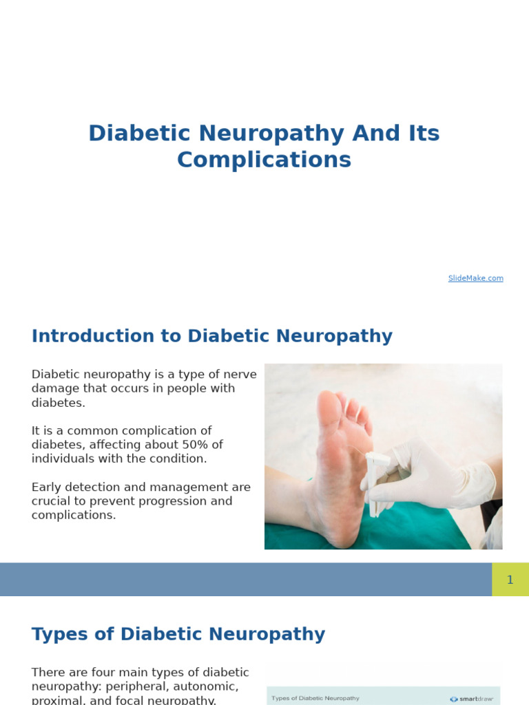 Diabetic Neuropathy and Its Complications | PDF | Peripheral Neuropathy ...