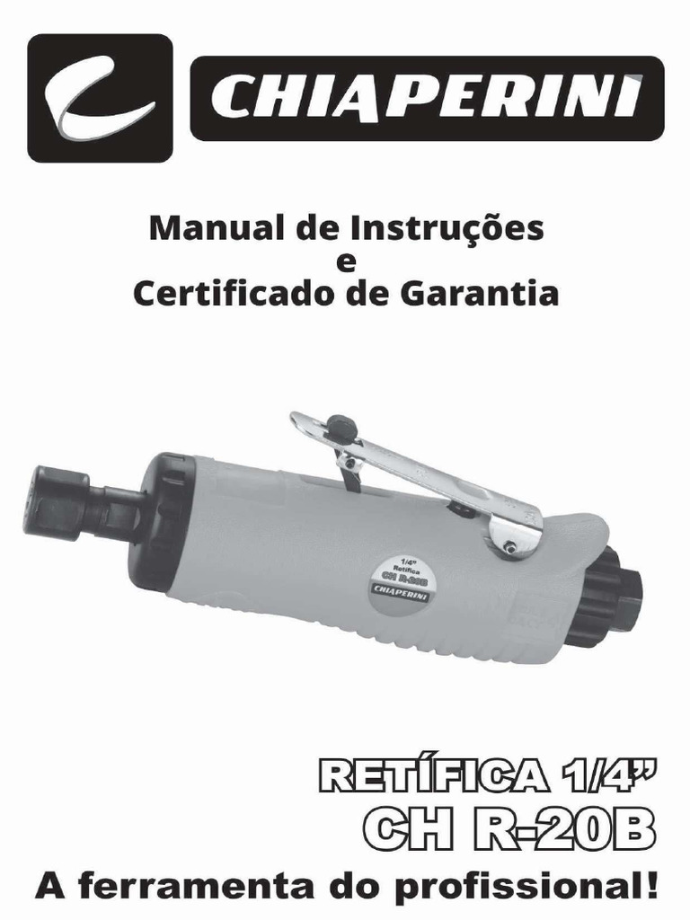 Manual - Retifica - Pneumatica - CH - R-20b-Chiaperini | PDF