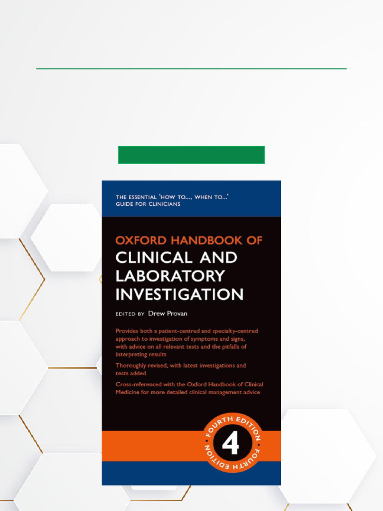 Oxford Handbook of Clinical and Laboratory Investigation - 4th Edition ...