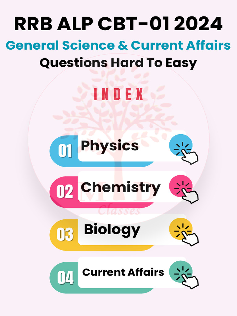 RRB ALP CBT 1 GK&GS HINDI Hard To Easy PDF 1 Batch Watermark Batch | PDF