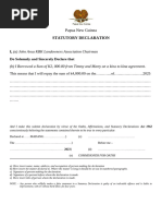 Statutory Declaration General Form | PDF