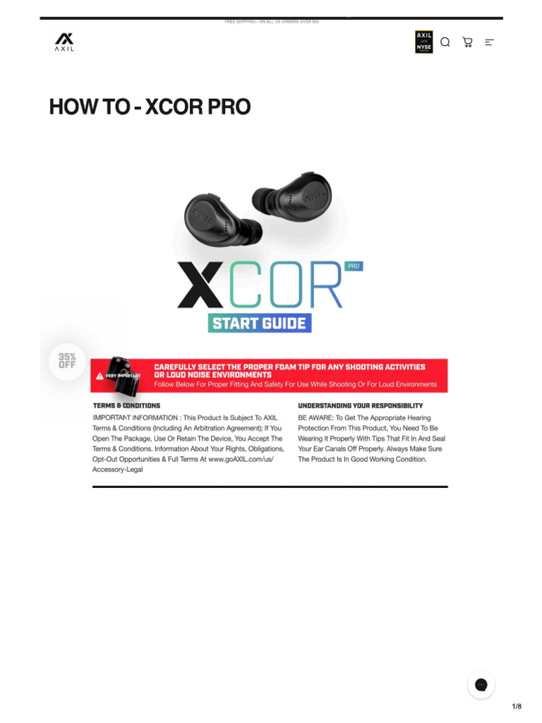 Axil Xcor Pro | PDF