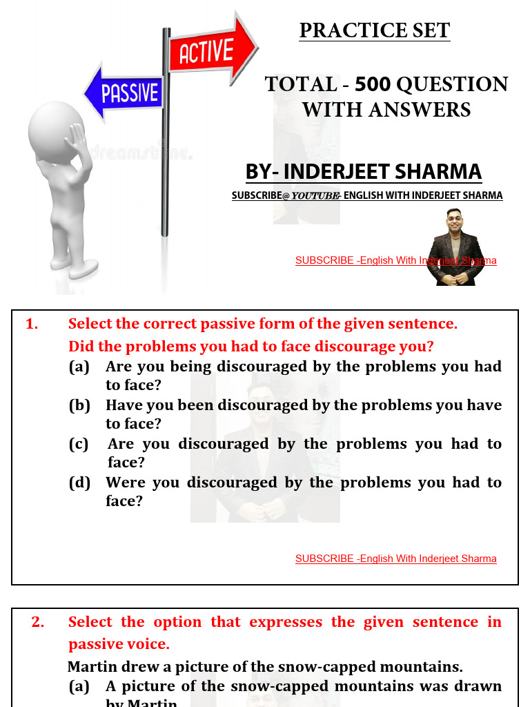 Transformation of Active and Passive by Inderjeet Sharma | PDF