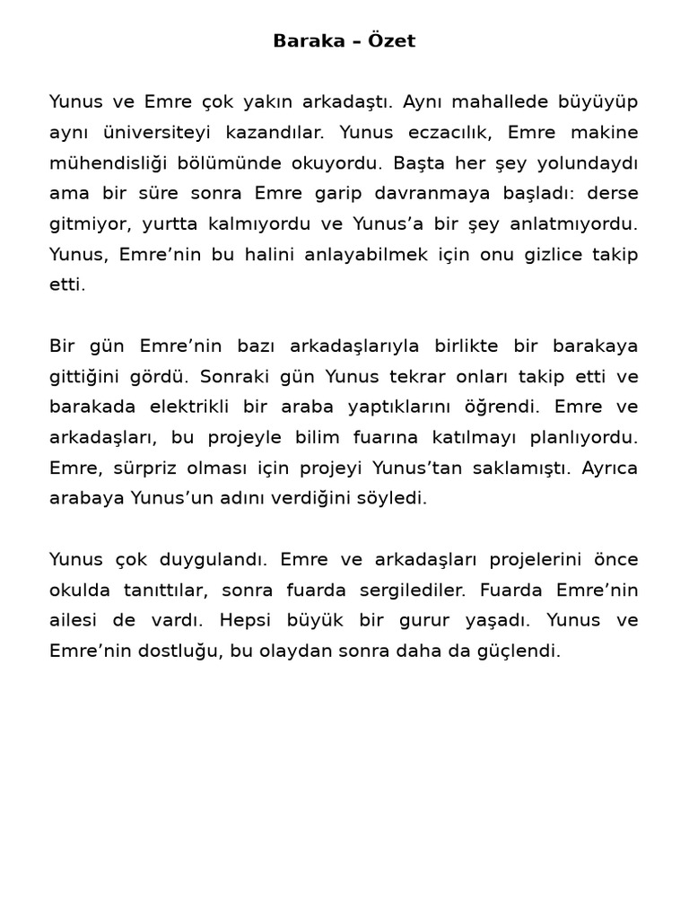 Baraka - Özet | PDF