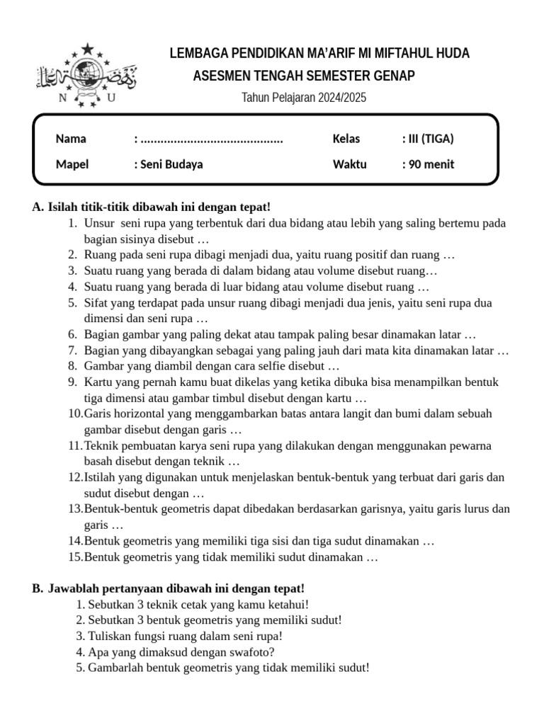 Unsur Ruang dalam Seni Rupa | PDF