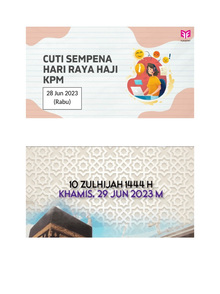 Cuti Raya Aidiladha | PDF