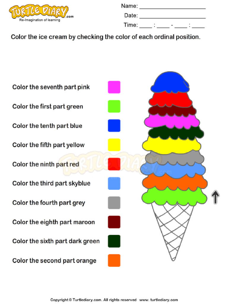 Answer Color by Checking Ordinal Position | PDF