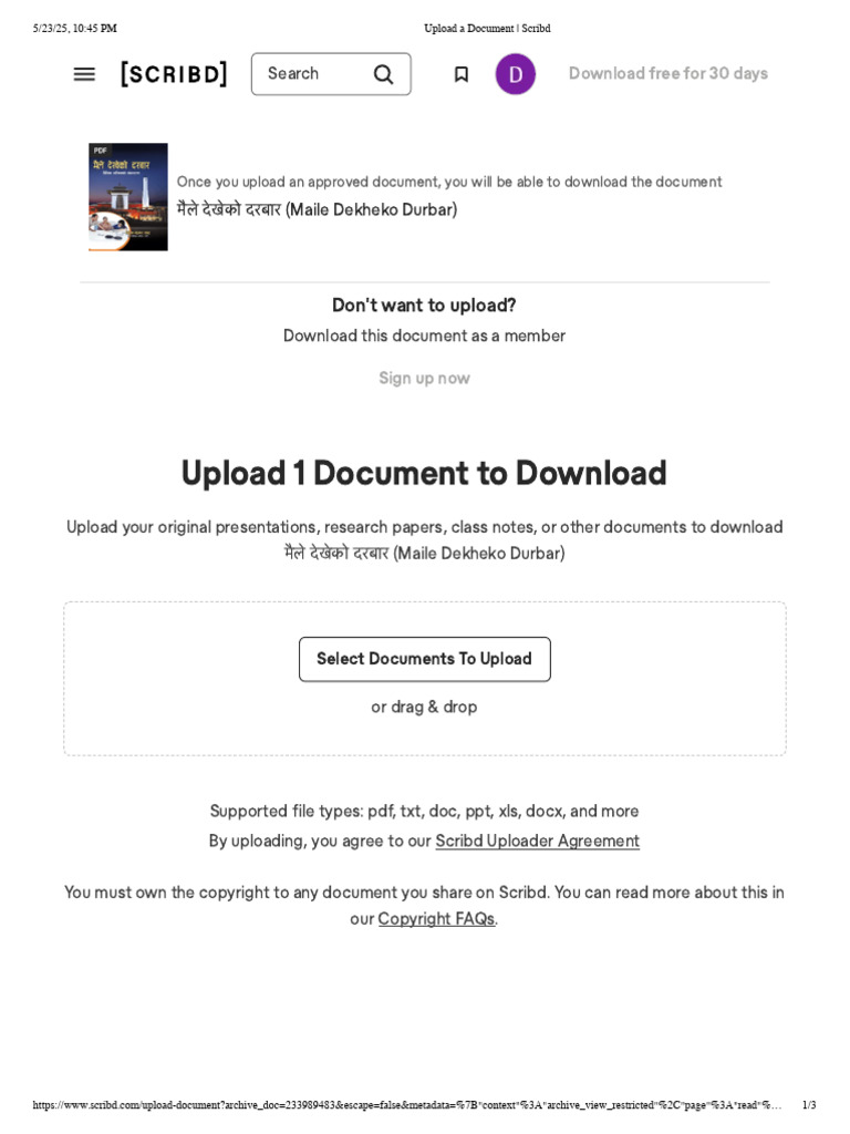Upload a Document _ Scribd | PDF | Scribd | Online Services