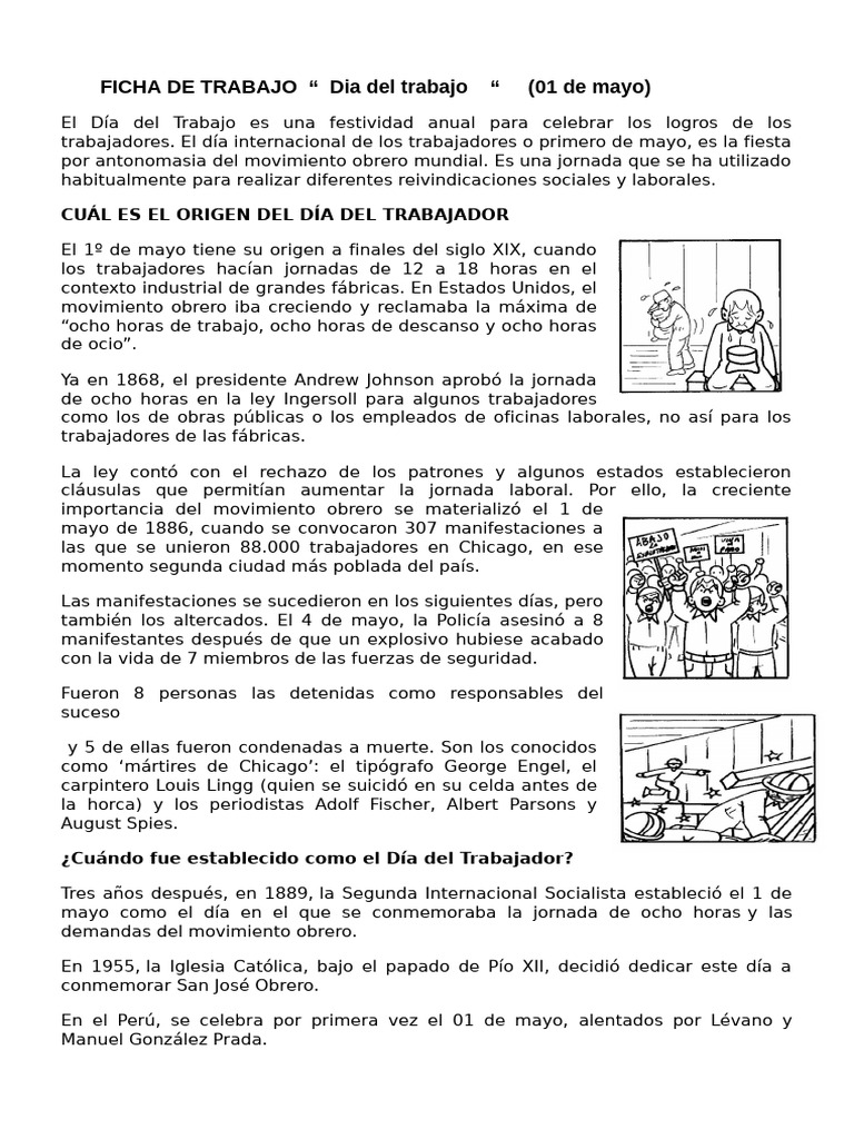Celebración del Día del Trabajo | PDF