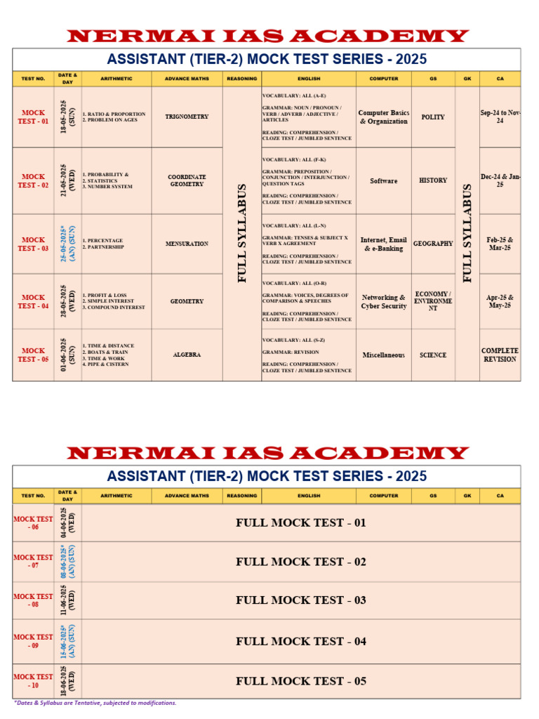10th MTS Tier-2 Schedule For Exam | PDF | English Language | Verb