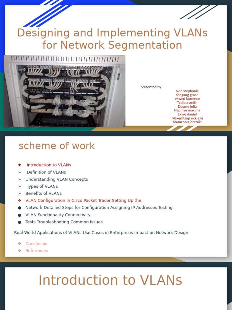 Designing and Implementing VLANs For Network Segmentation | PDF | Computer Network | Information ...