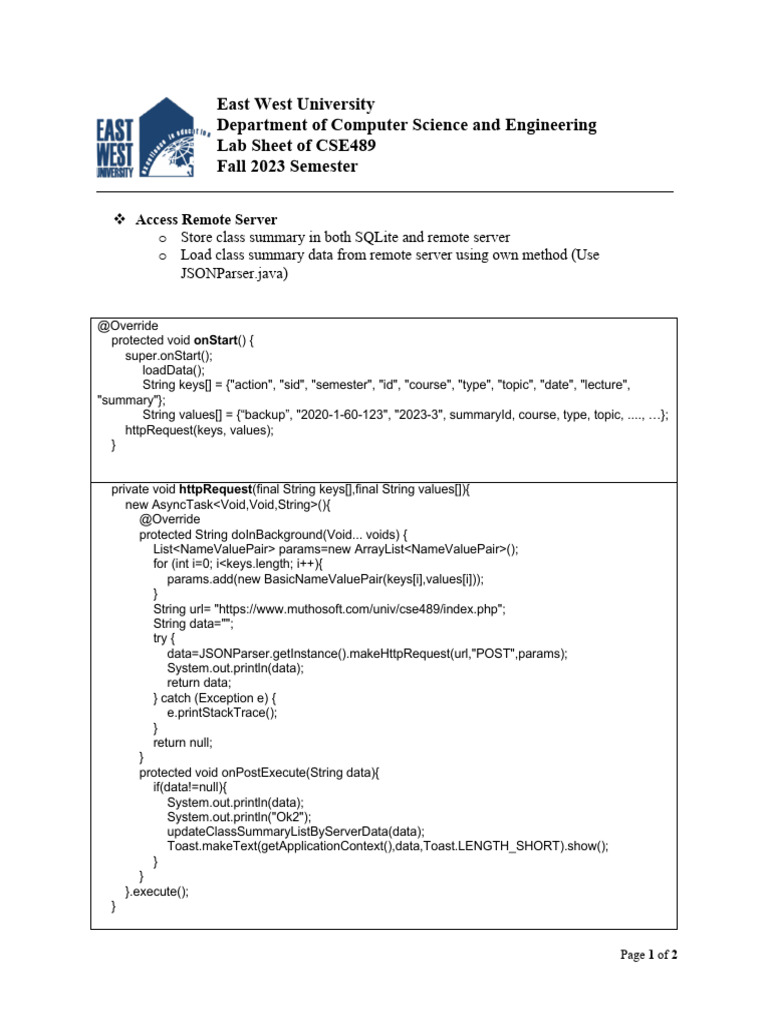 2023.3.CSE489.Lab06 - Remote Resource | PDF | Computer Architecture | Computer Engineering