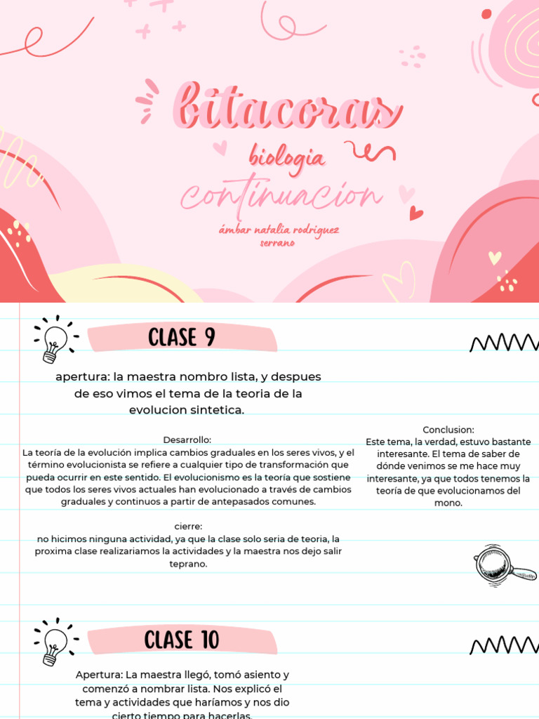 Bitácoras de Biologia | PDF | Biodiversidad | Evolución