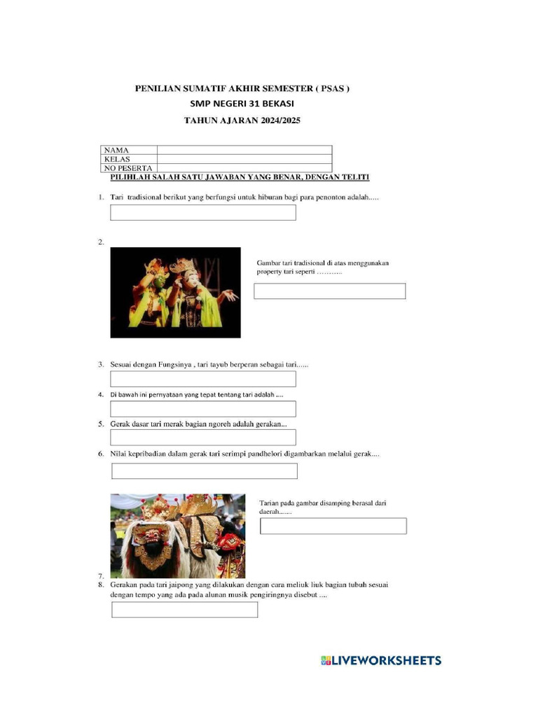 LKPD SBK Kelas 8 | PDF