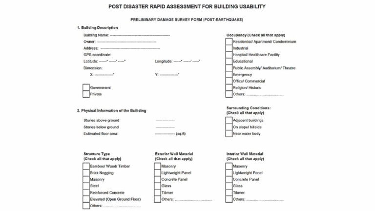 Slide1 - Post Disaster Rapid Assessment | PDF