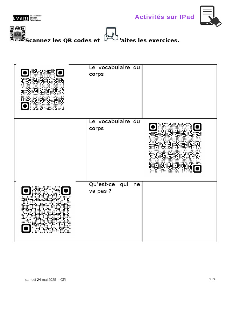 Activités éducatives sur l'IPad | PDF