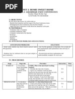 Past Continuous Lesson Plan | PDF | Grammatical Tense | Lesson Plan