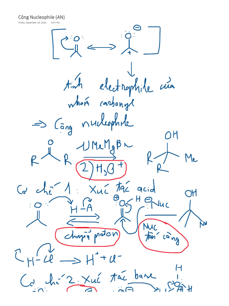 Cộng Nucleophile (an) | PDF