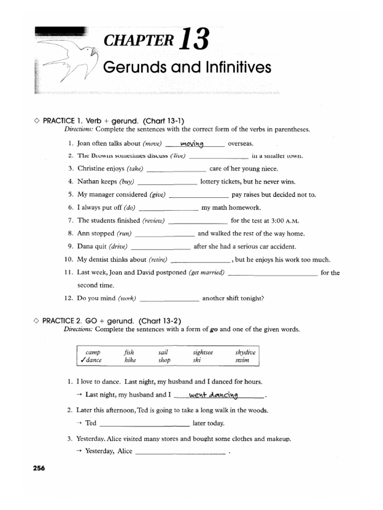 Gerund and Infinitive | PDF