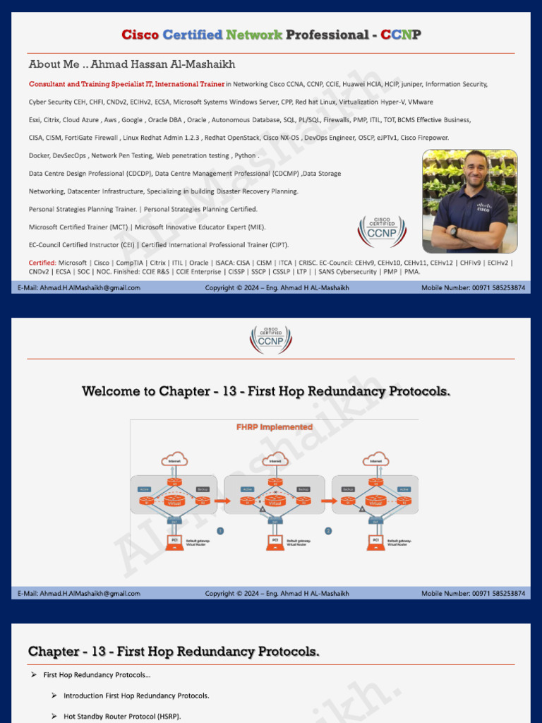 Chapter 13 First Hop Redundancy Protocols Pdf